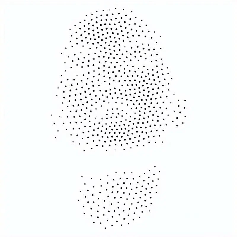Dot Face stencil Airbrush art stencil artists abstract template availa ...