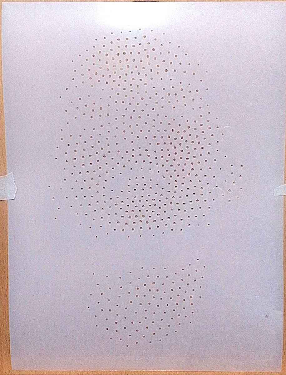 Dot Face stencil Airbrush art stencil artists abstract template availa ...
