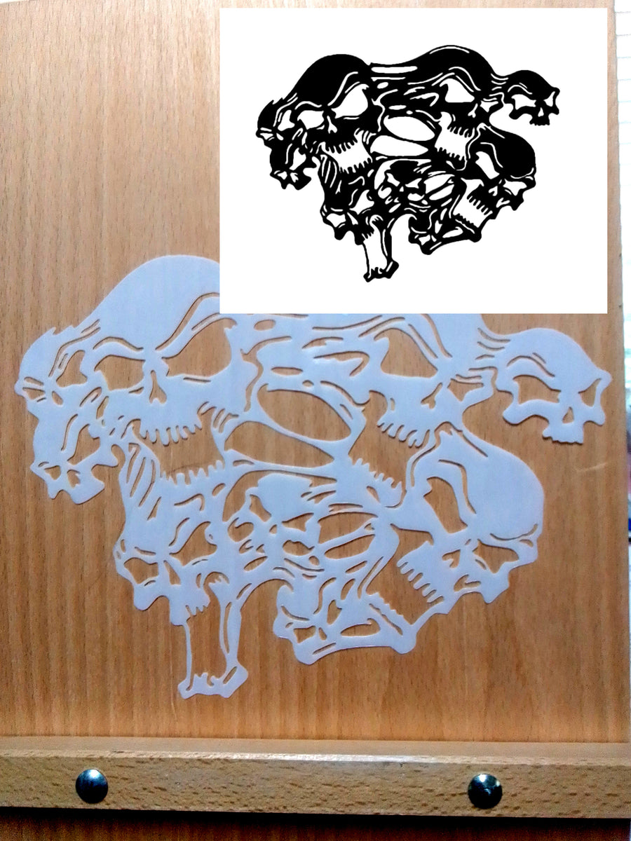 Skulls Airbrush Stencil – Air Brush Stencil Store