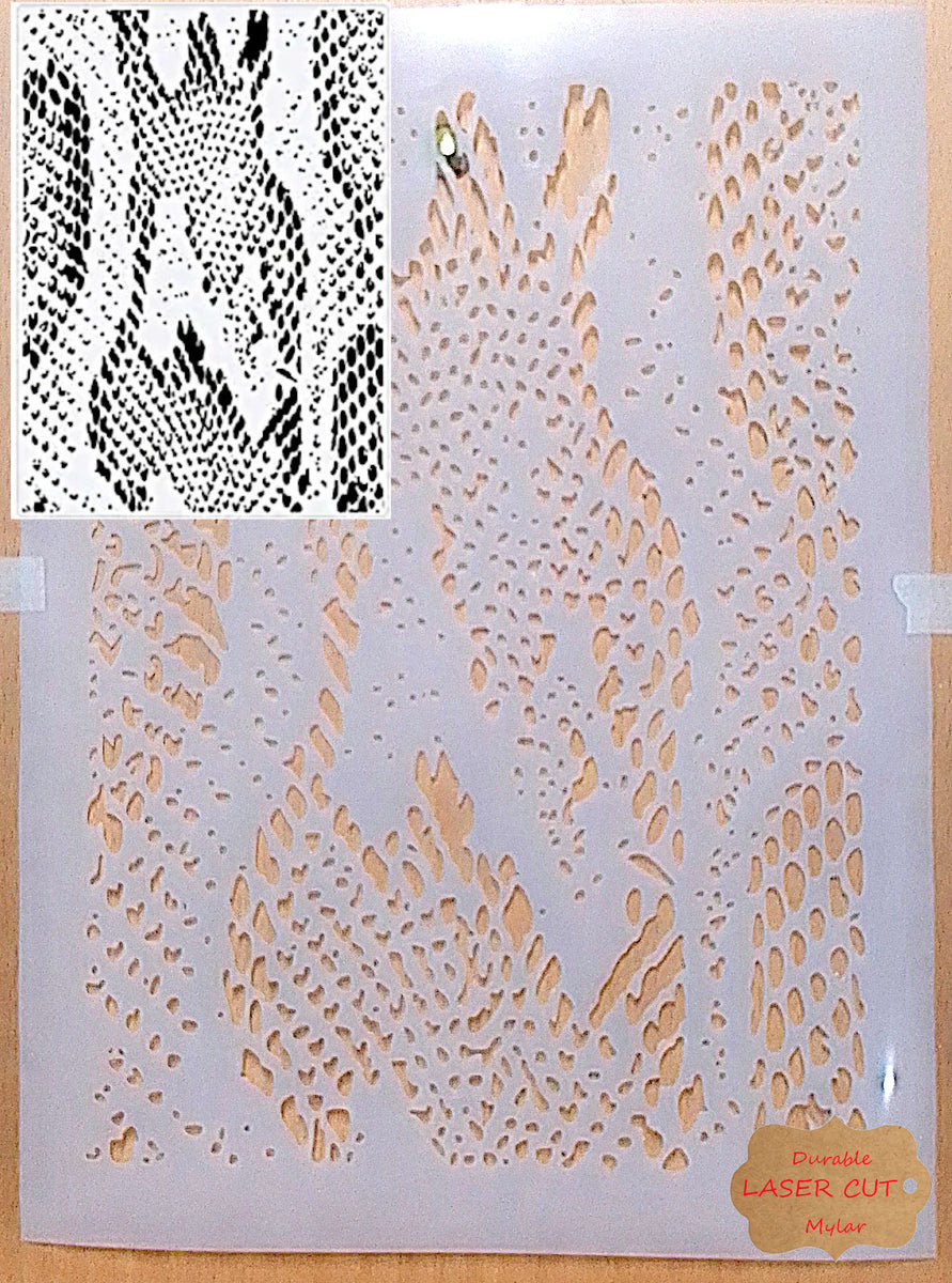 Snake Skin stencil Airbrush art stencil artists snake skin template av ...