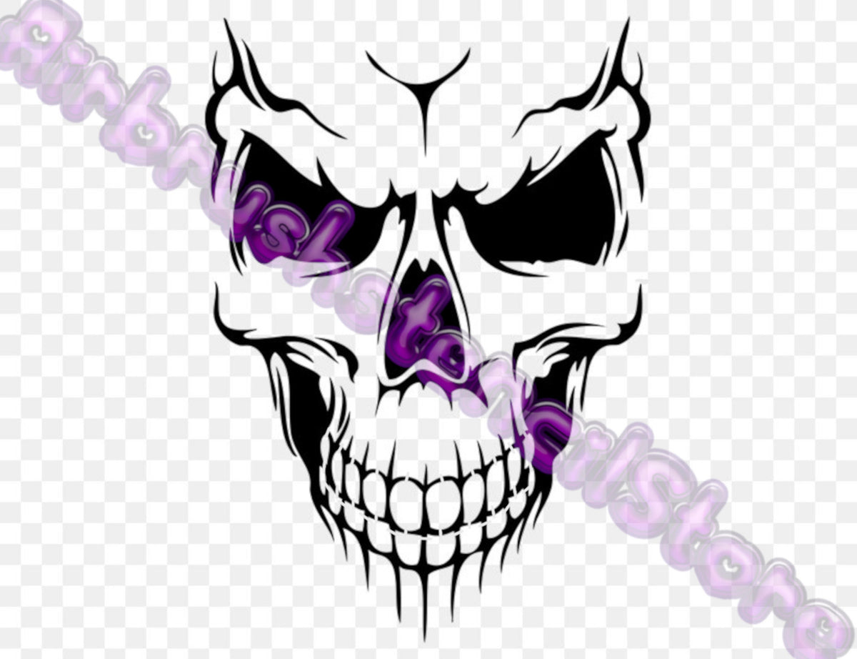 Skull Airbrush art stencil Available in 7 sizes Mylar ships worldwide ...